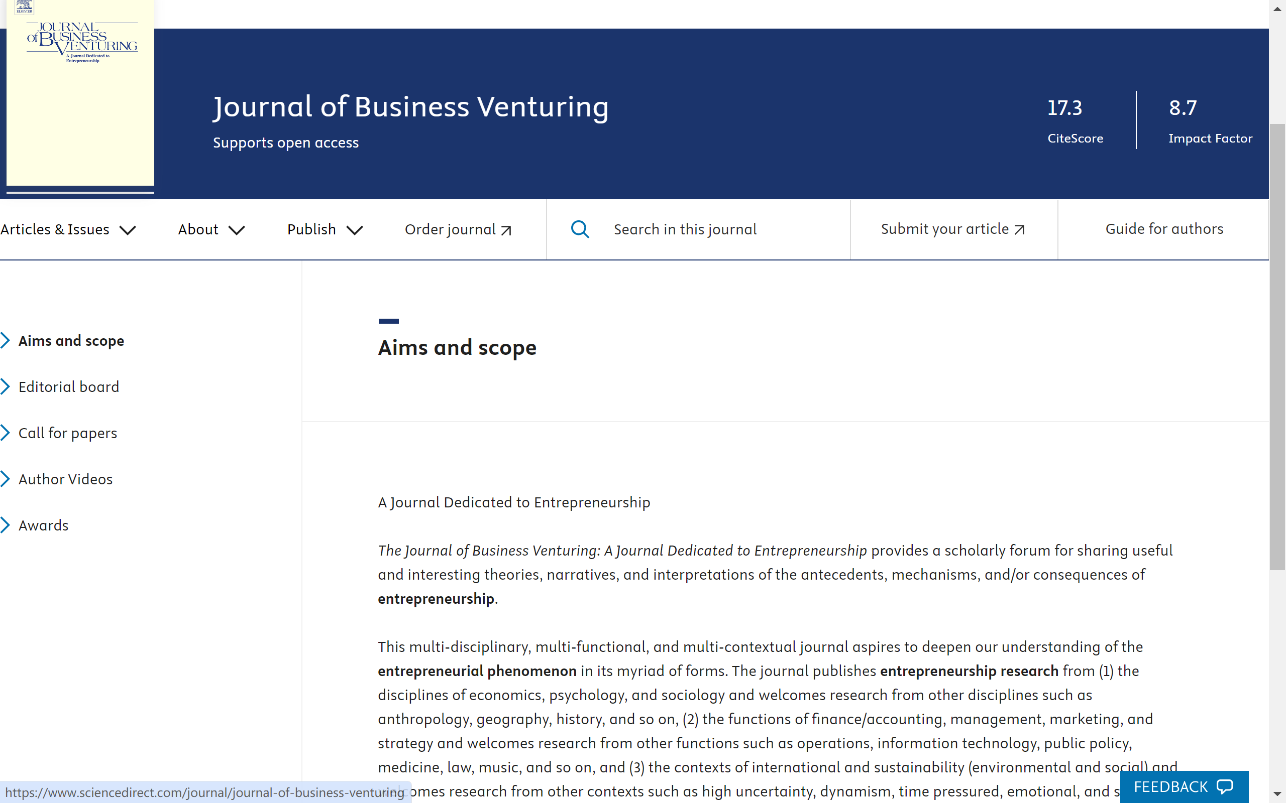 于晓宇教授受邀担任国际顶级期刊《Journal of Business Venturing》编委-上海大学管理学院